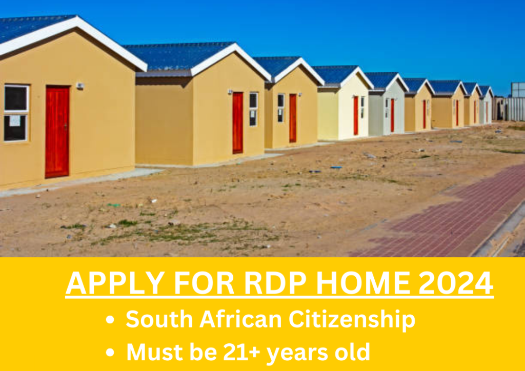 RDP Houses – Apply for RDP Application - mycareers.co.za