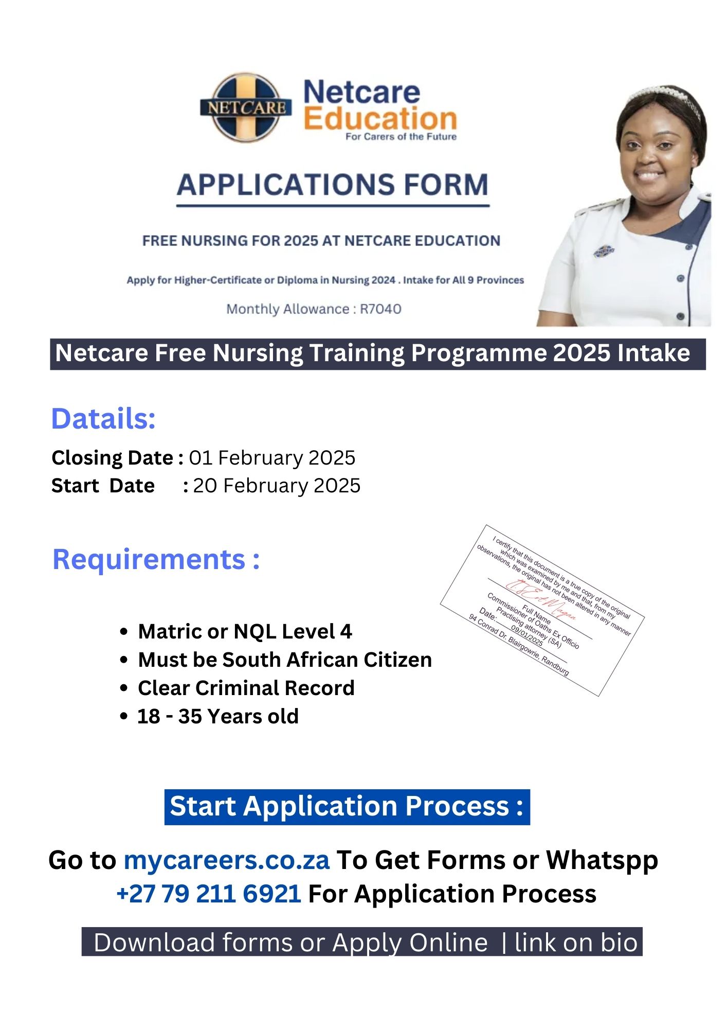 Nurse with Netcare’s Free Nurse Training Program! 🩺 - mycareers.co.za